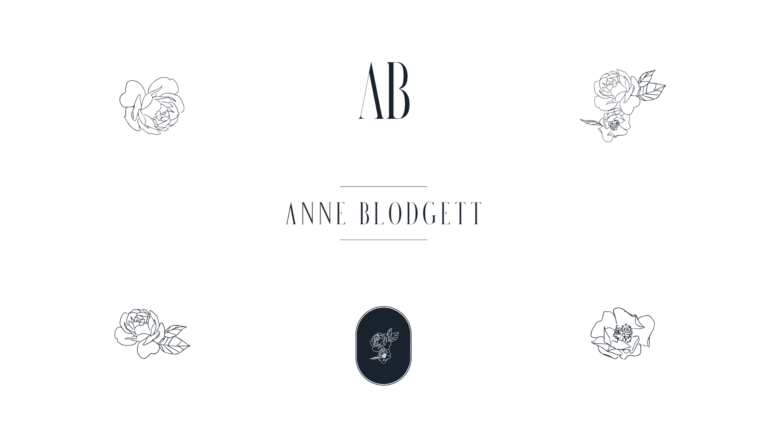 Anne Blodgett photography - Custom branding - Foil & Ink