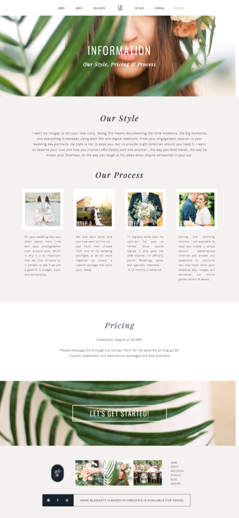 Anne Blodgett Showit5 Website is LIVE! - Foil & Ink