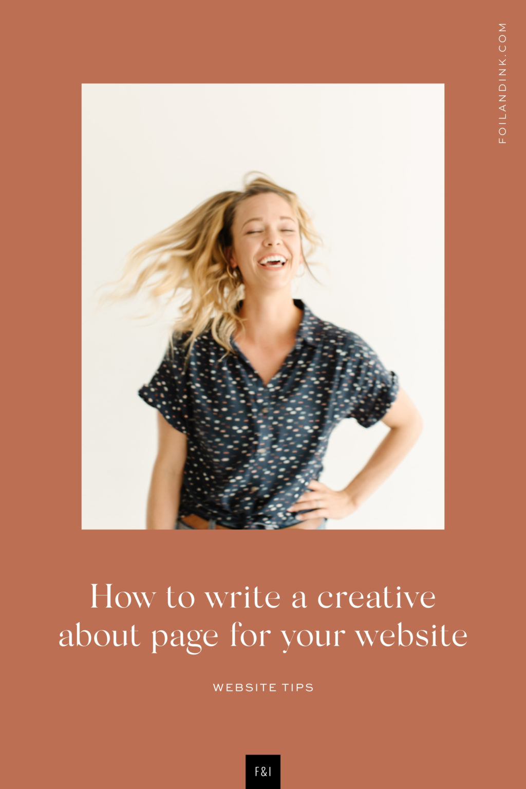 Creative about page examples and 3 tips for inspiration - Foil & Ink