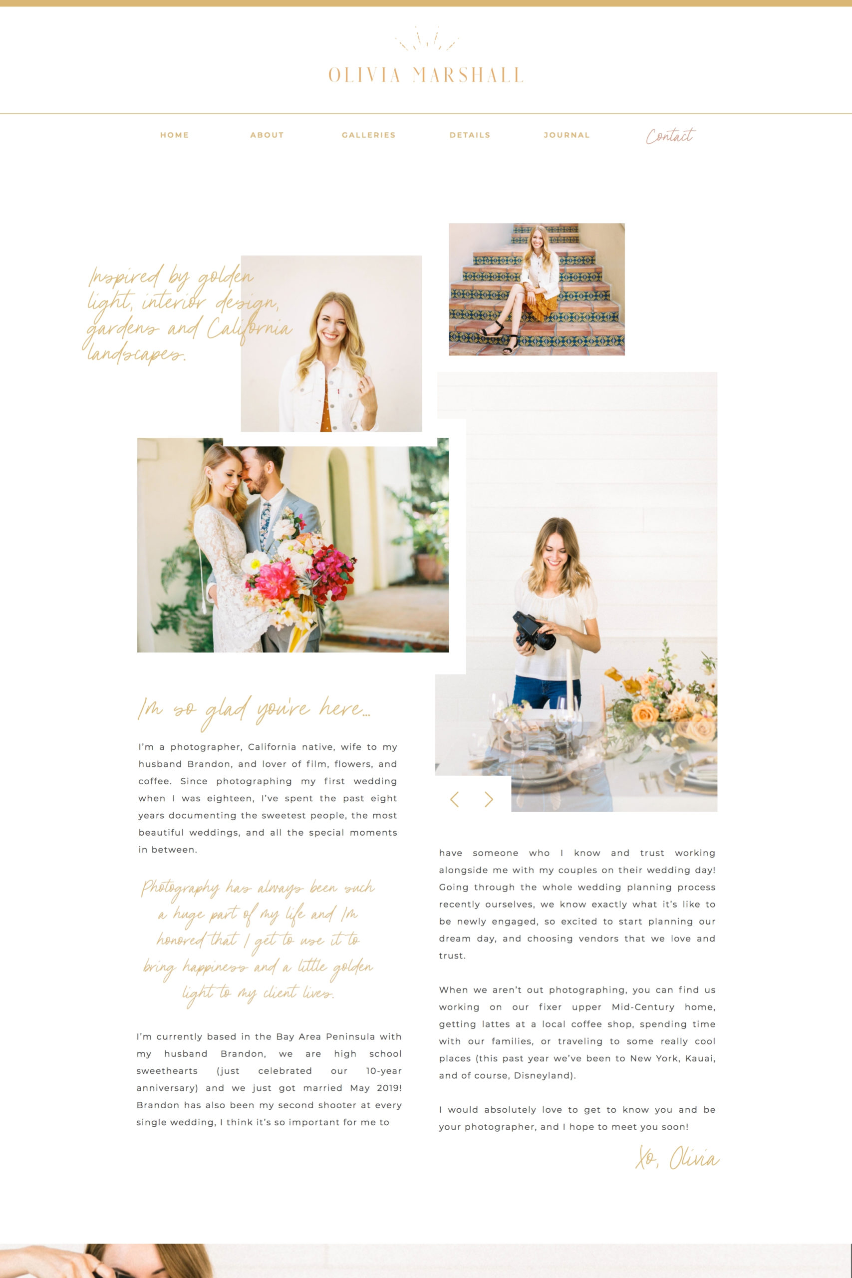 Creative about page examples and 3 tips for inspiration - Foil & Ink