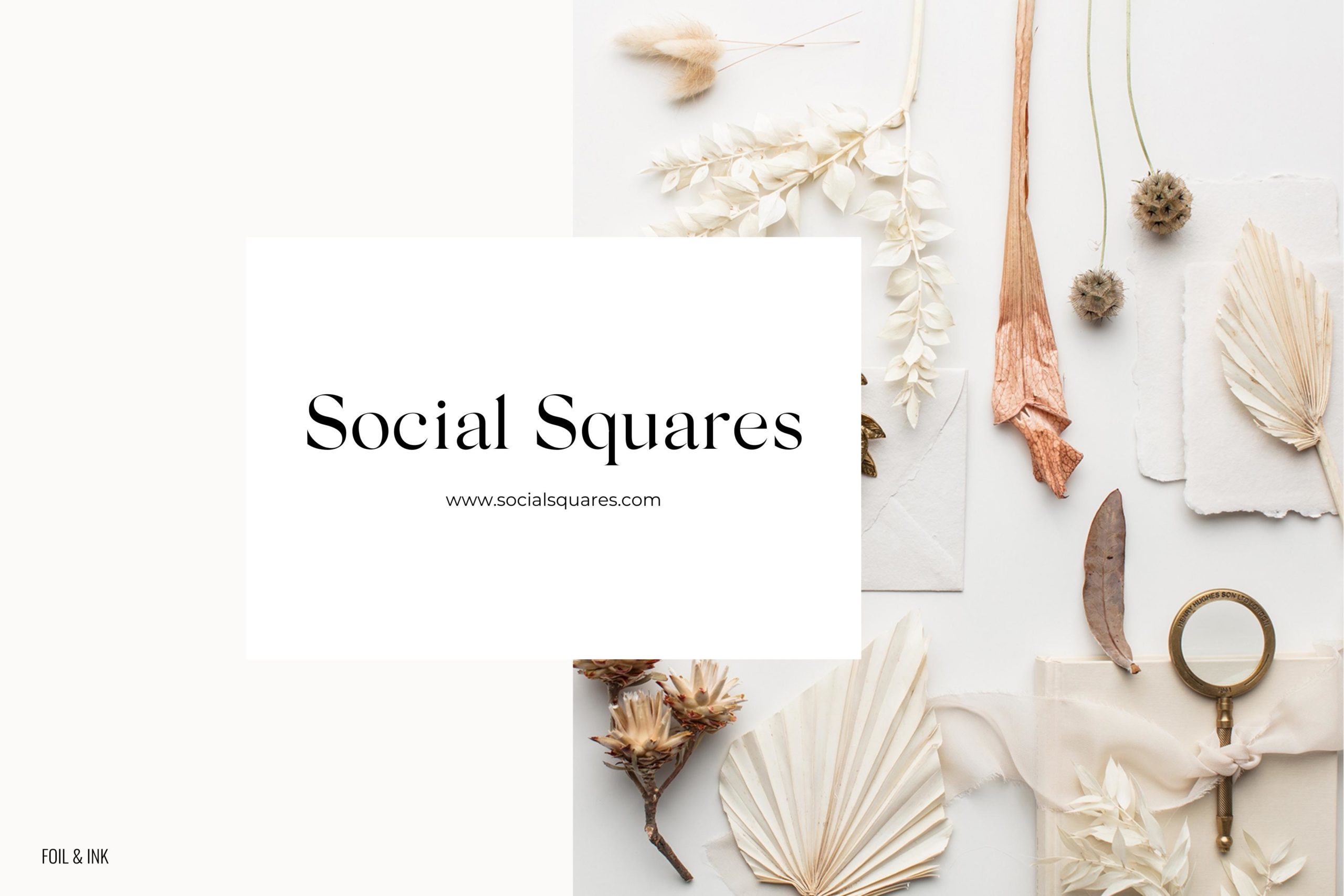 social squares - Foil & Ink