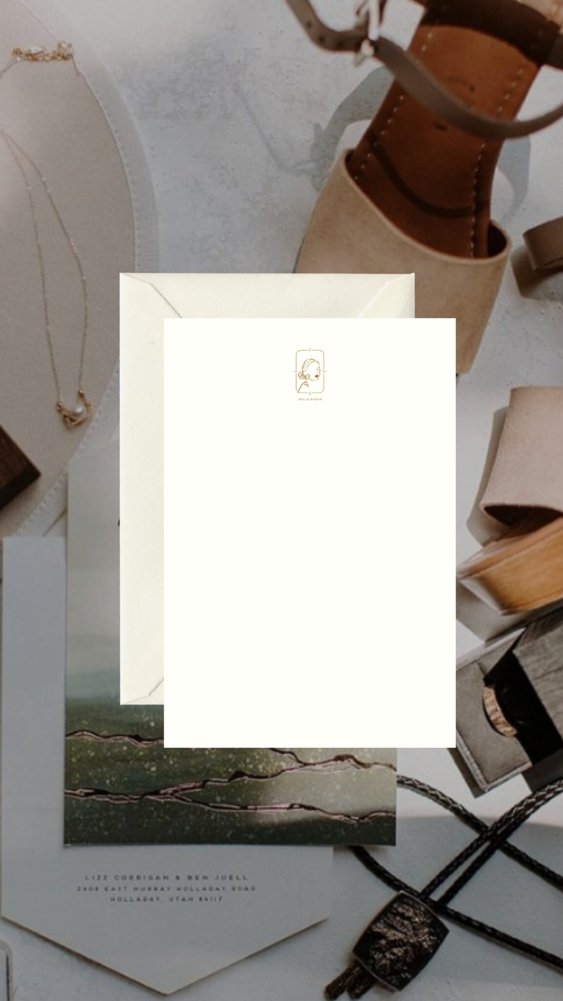 Moody, artistic Branding and Showit website for destination event ...