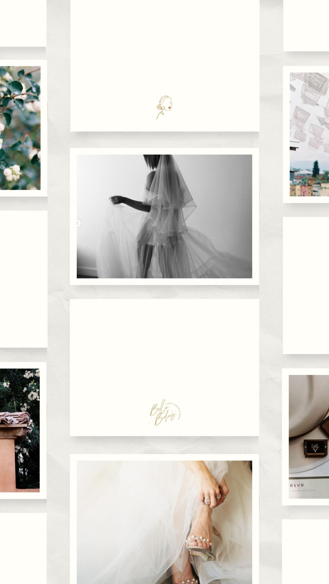 Moody, artistic Branding and Showit website for destination event ...